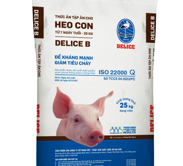 Delice B - Thức ăn tập ăn cho heo con từ 7 ngày tuổi đến 20kg